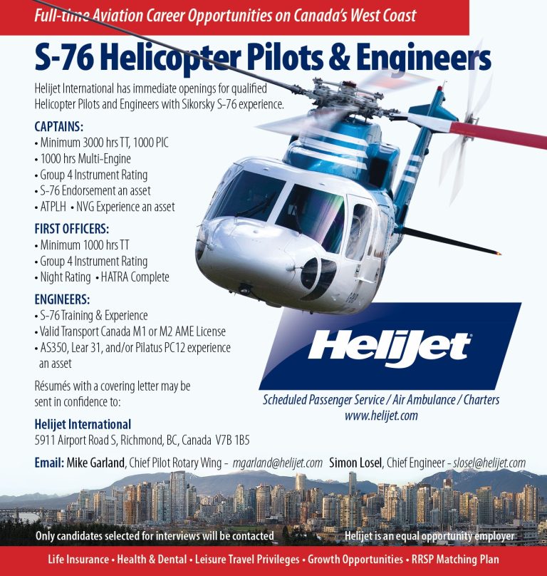 Career Opportunity : Sikorsky S76 Helicopter Pilots & Engineers ...