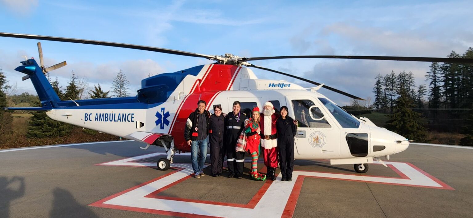 Helijet and BCEHS celebrate 20 years of “Santa Flights” and bringing ...